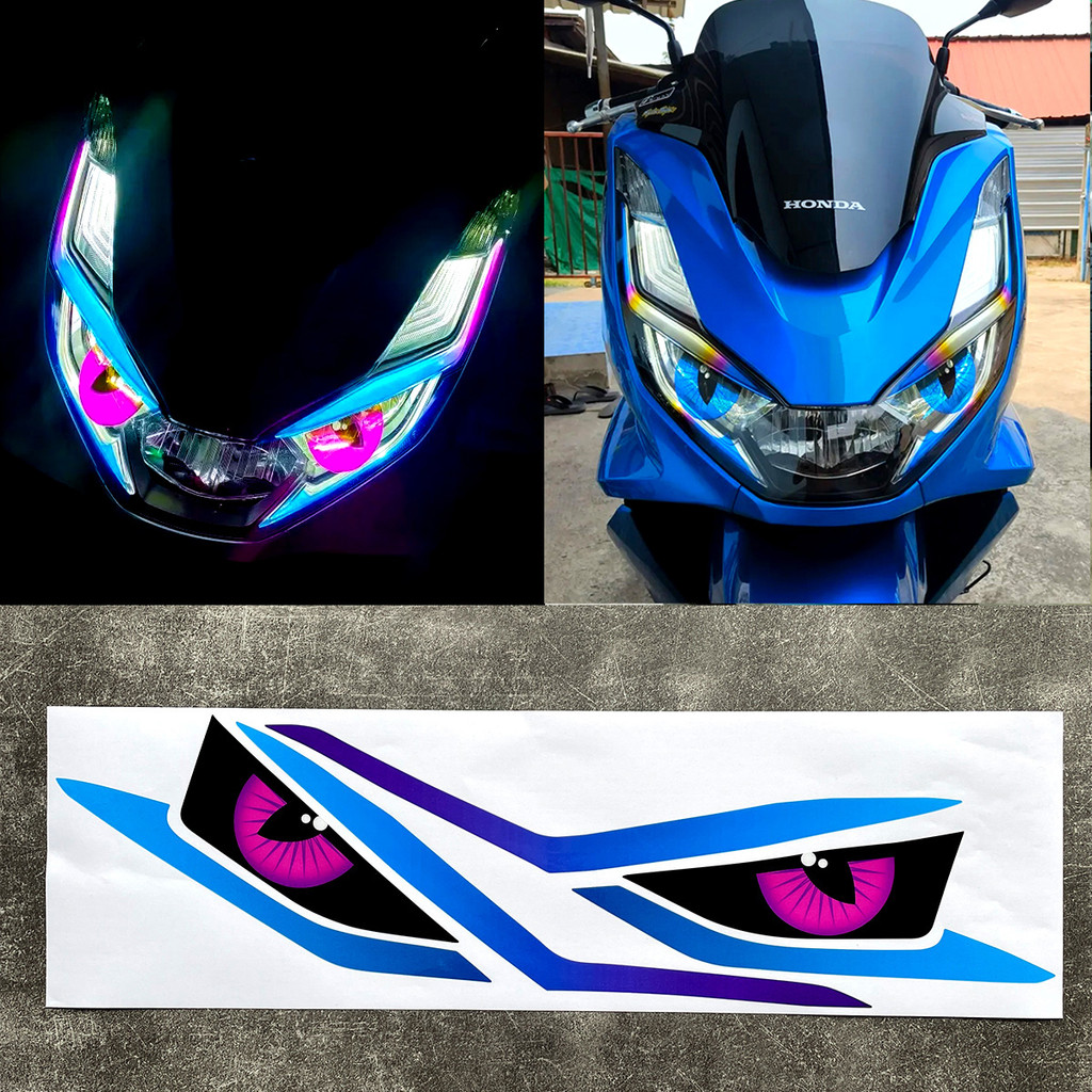 For Honda PCX160 PCX 160 Motorcycle Headlight Stickers Moto Head Light ...