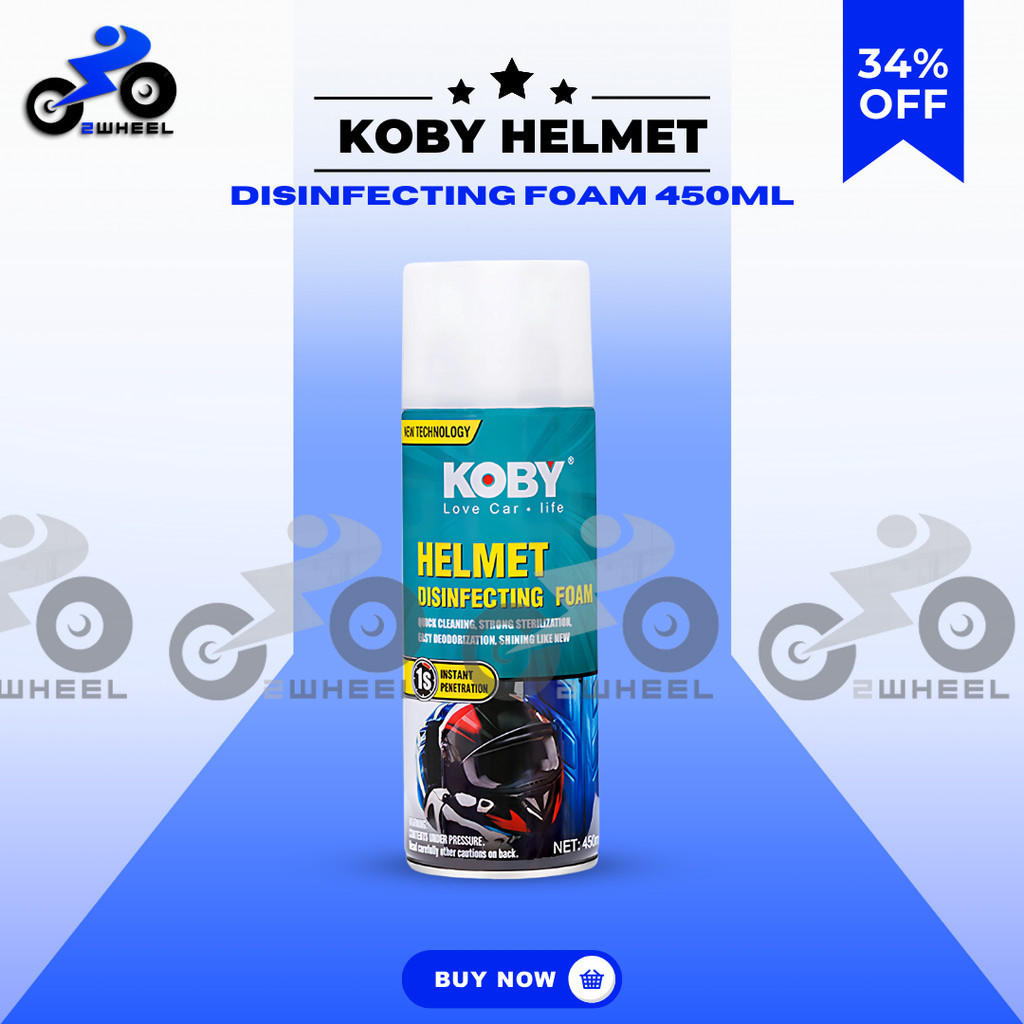 KOBY HELMET DISINFECTING FOAM 450ML | Shopee Philippines