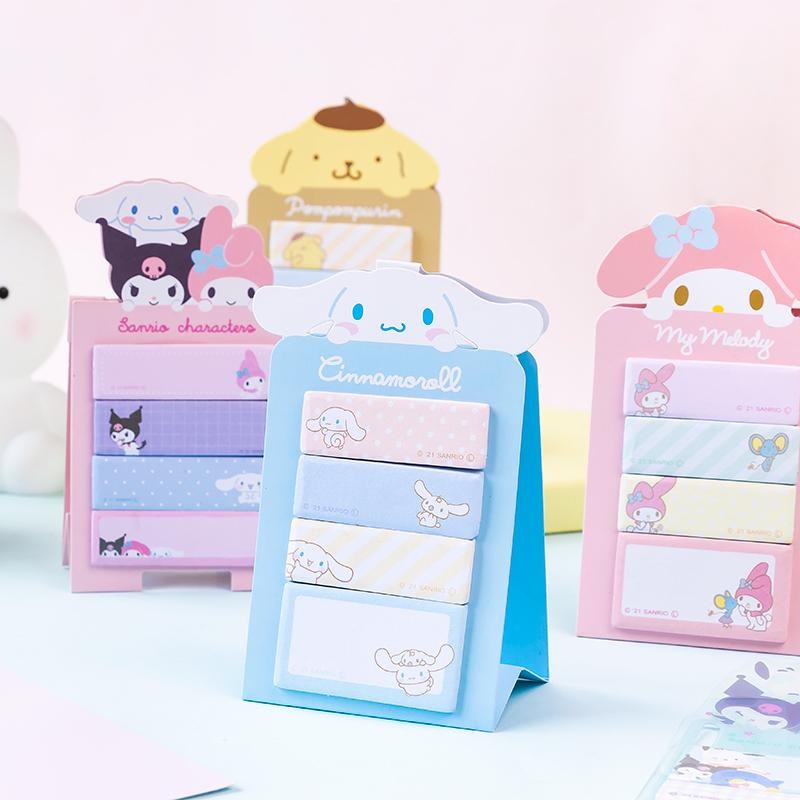 80pcs Sanrio Stand Sticky Notes Cartoon Index Memo Note Mini Bookmark ...