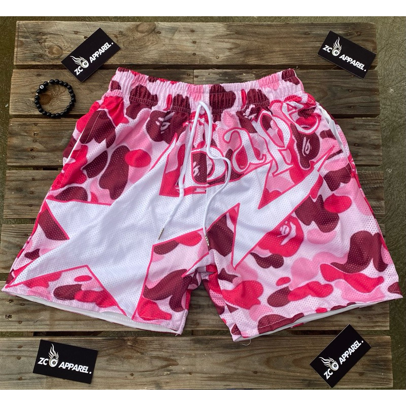 Bape High Fashion Leisure Comfort Quality Mesh Short | Shopee Philippines