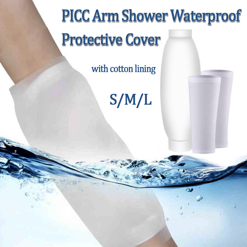 PICC Silicone Waterproof Shower Cover Arm Protector for Fracture Wounds ...