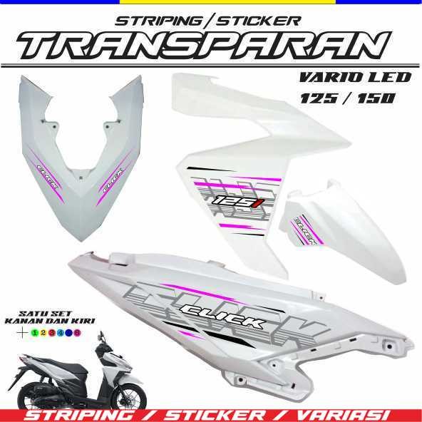Lis STRIPING STICKER TRANSPARENT VARIATIONS HONDA VARIO LED NEW 2015 ...