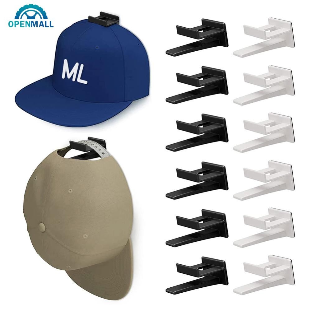 OPENMALL 5Pcs Self Adhesive Baseball Hat Hooks Holder Cap Rack Hanging ...