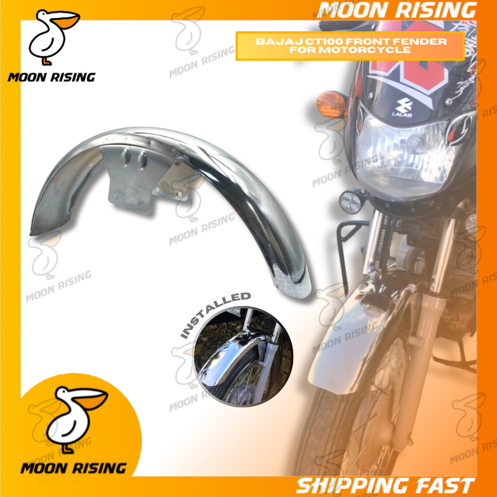 BAJAJ CT100 FRONT FENDER FOR MOTORCYCLE [MOONRISING] | Shopee Philippines