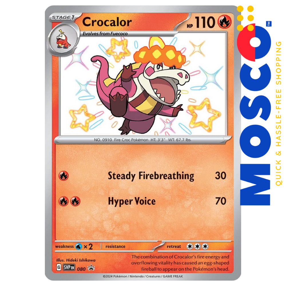 Crocalor - SVP080 Shiny Scarlet & Violet Promo Cards | Pokemon TCG ...
