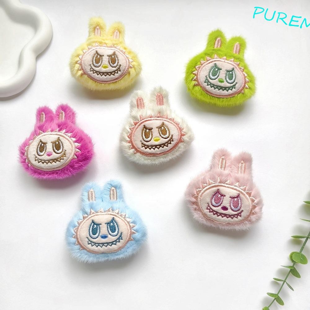 PUREM Labubu Plush Brooch, Labubu Head Animal Labubu Animal Figure ...