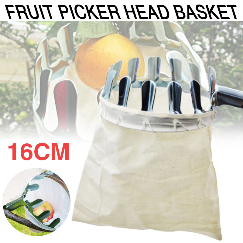 [Spot] Fruit Picker Head Basket Portable Fruits Catcher For Harvest ...