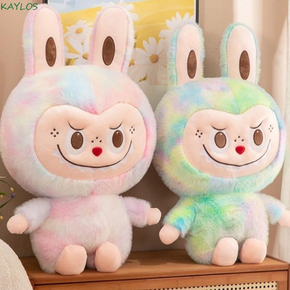 KAYLOS Labubu Plush Stuffed Doll, Gradient Rainbow Color Labubu Time ...