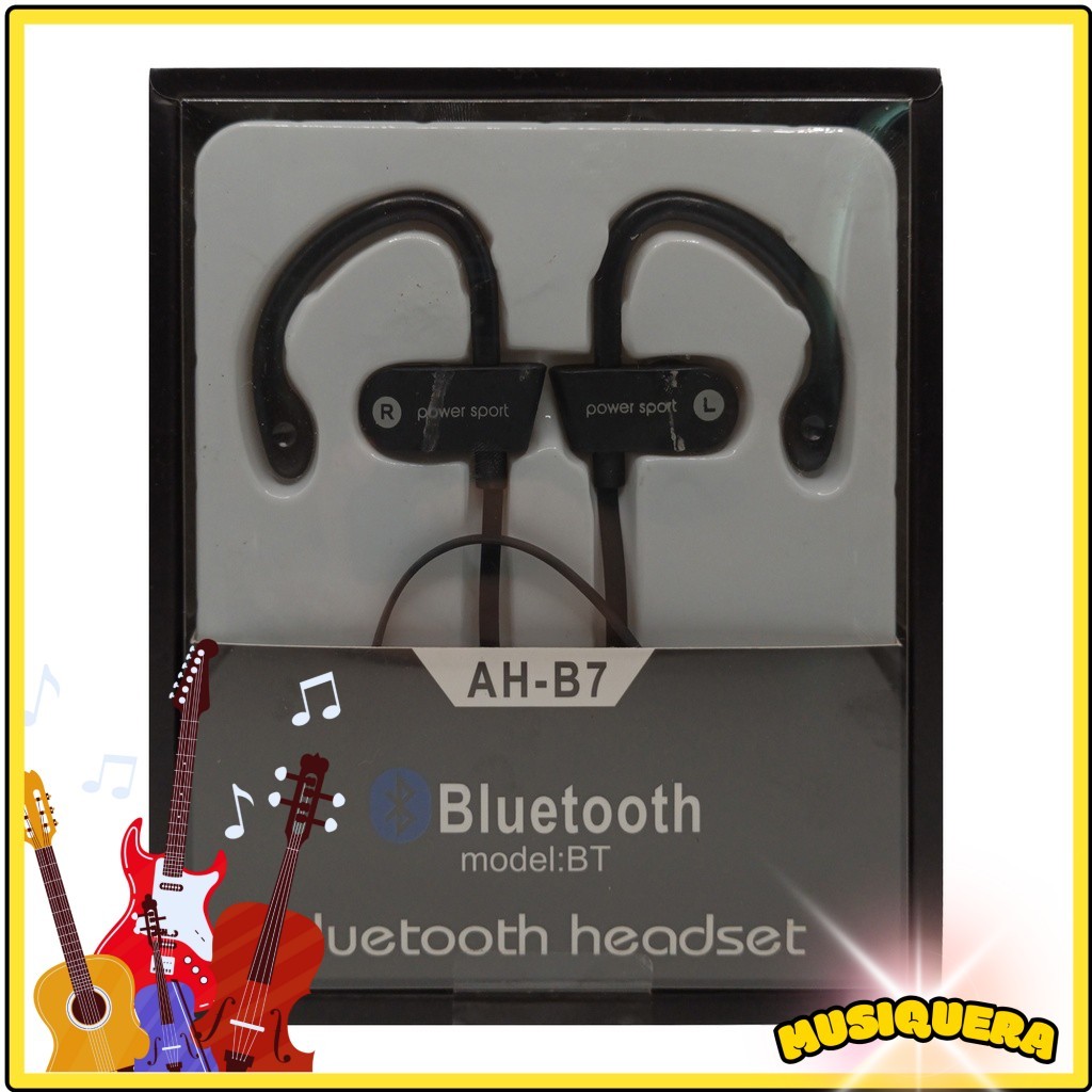 Bluetooth Headset AH-B7 (Black) | Shopee Philippines