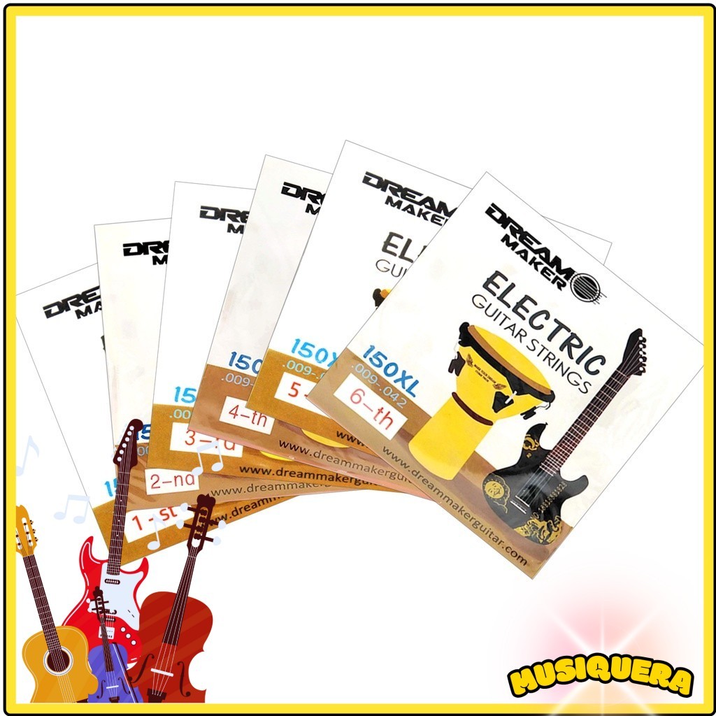 Dream Maker Electric Guitar String #1-6,150XL (individual) | Shopee ...