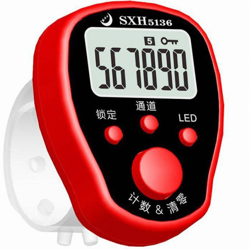 New Five-Channel Luminous Counter Finger Ring Type Multi-Function ...