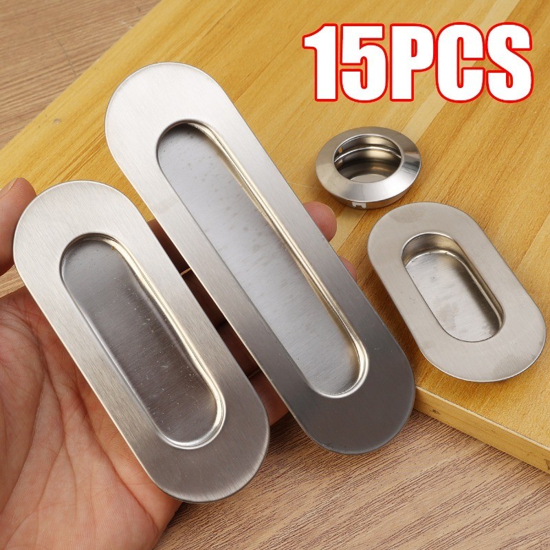 Embedded Invisible Door Handle - Concealed Flat Handle - Stainless ...