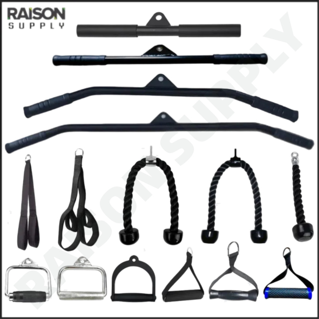 Assorted TRICEPS Attachment HANDLE BARS Machines Arms Strength Tricep ...