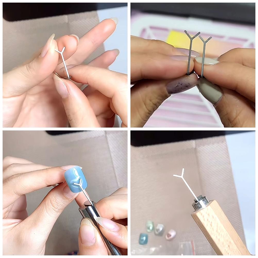 Manicure Magnetic Set Creat Heart Ingot Effect Shape Nail Art ...