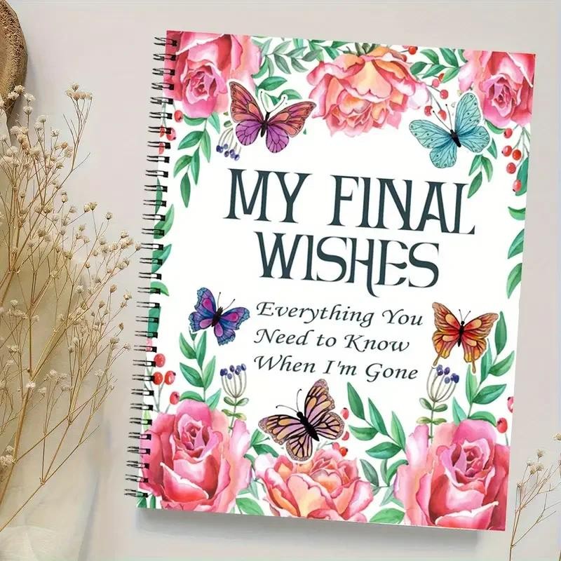 Daily Planner Notepad My Final Wishes End of Life Planner Journal ...