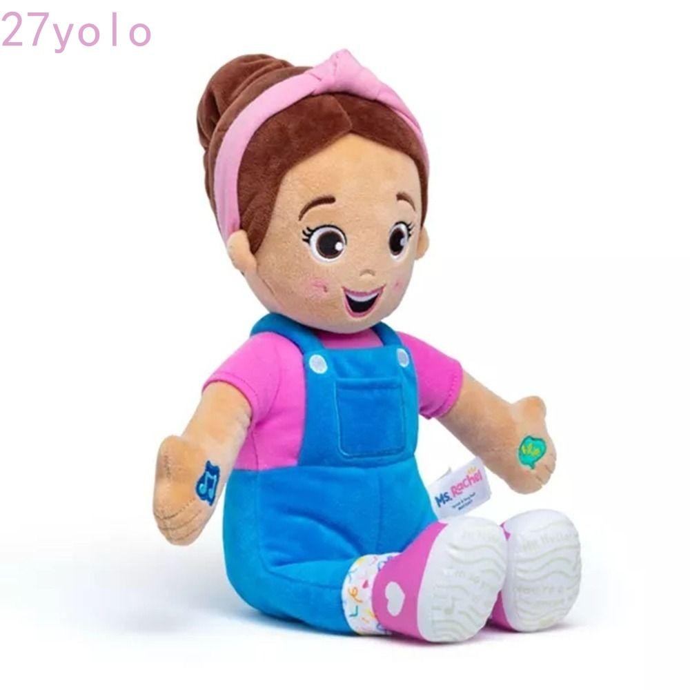 YOLO Ms Rachel Plush Toy, Interactive Desktop Decoration Rachel Speak ...