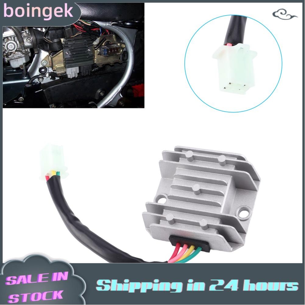 Boingek 12V 4 Wire Motorcycle Voltage Regulator Rectifier Fits for ...