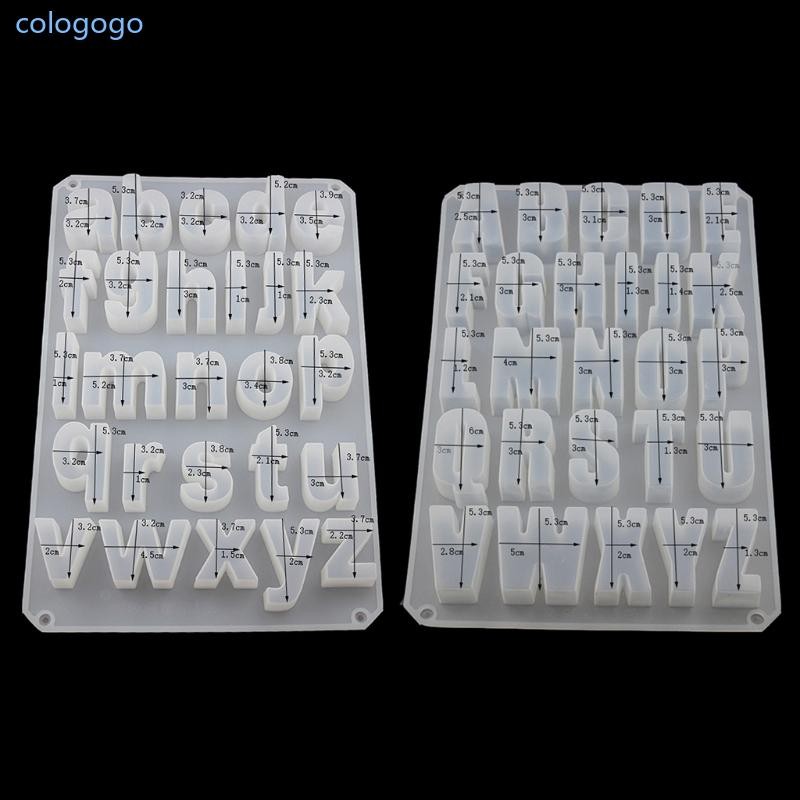 COLO Letter Resin Molds Alphabet Silicone Casting Mold for DIY ...