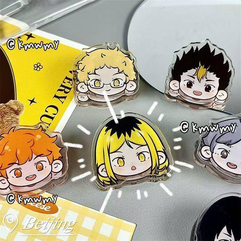 6Pcs/Lot Anime Stationery Clip Haikyuu Hinata Shoyo Tobio Kageyama Kei ...