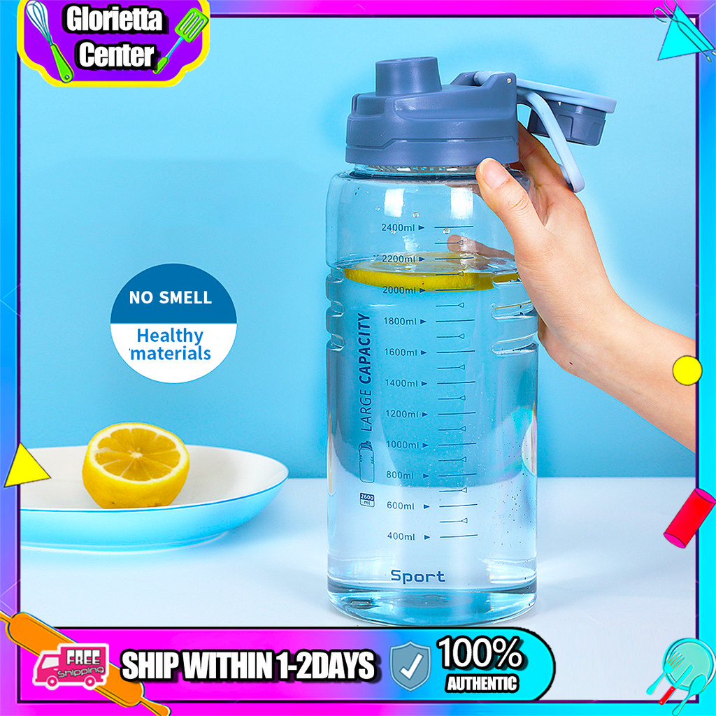【Daily Discount】Large Capacity Water Bottles with Scale Markings ...