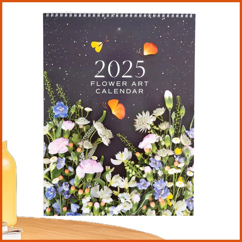 2025 Flower Calendar Monthly Floral Calendar 11x 8.5 Inch Family ...