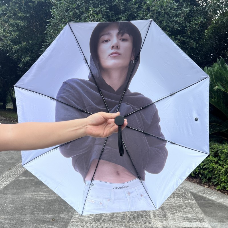 Jeon Jung Kook Umbrella Triple Automatic Umbrella Thermal Insulation ...