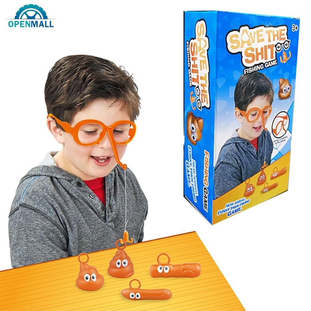OPENMALL Funny Poop Fishing Game Kids Glasses Hook Poops Game Party ...