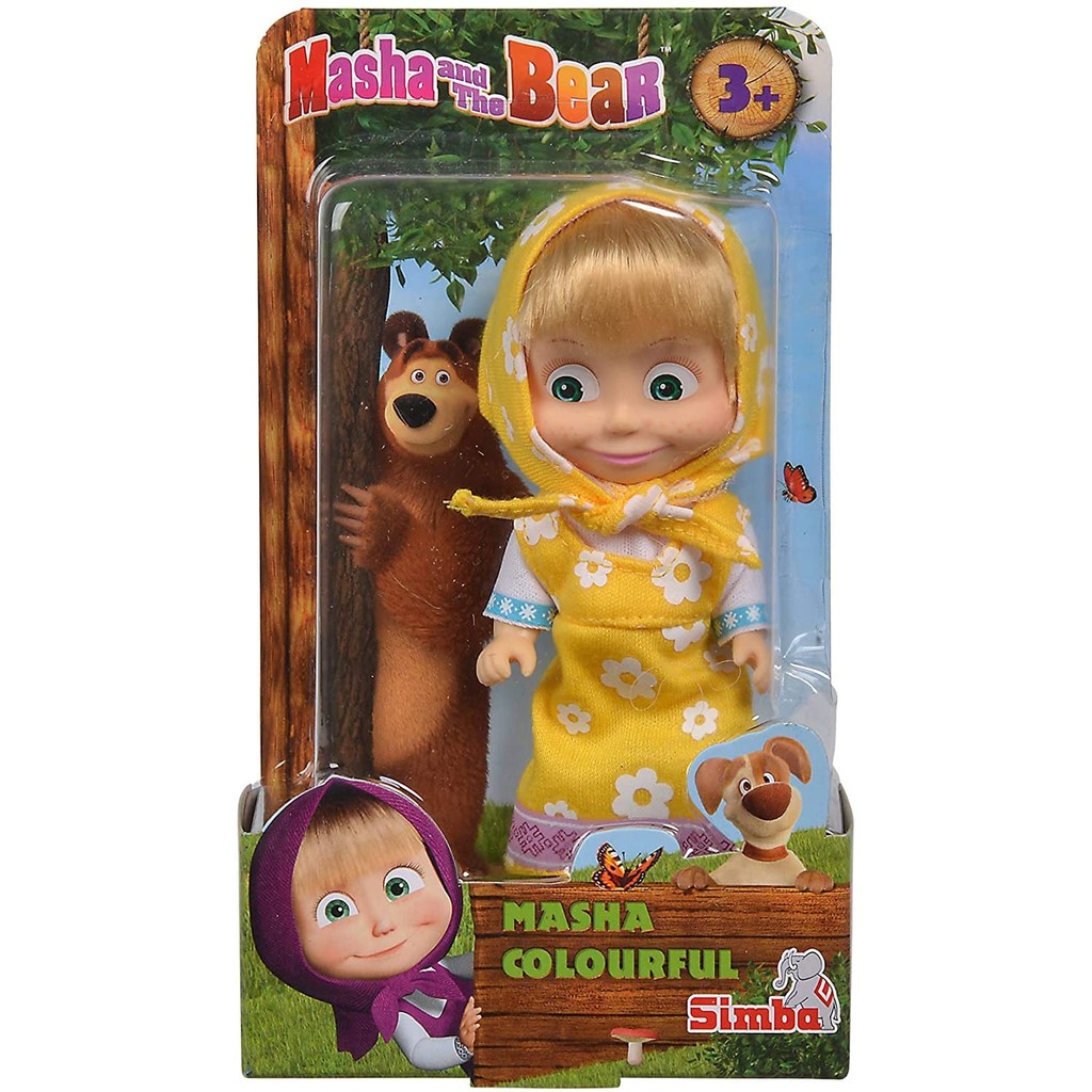 Masha and the Bear Masha Mini Doll 12cm Yellow 109301678 | Shopee ...