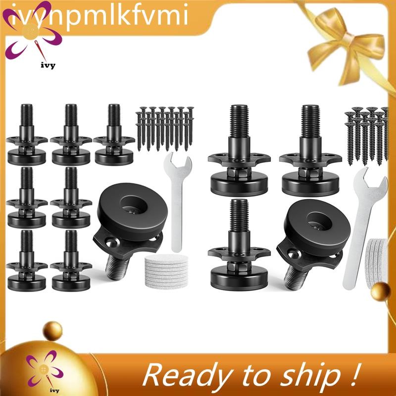 [Ivym] Adjustable Leveling Feet, 3/8inch-16 Thread T-Nut Kit Furniture ...