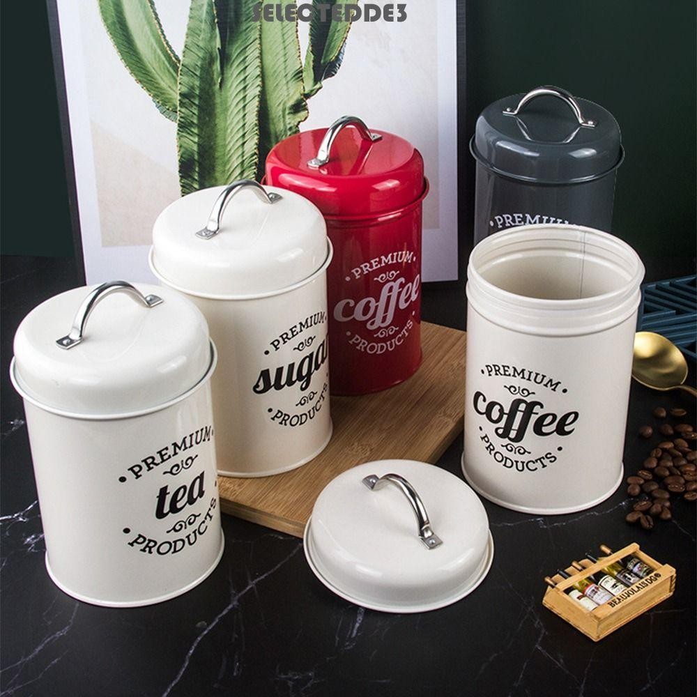 SELECTEDDE Food Storage Container, Creative Rustic Cookie Jar, Gift ...