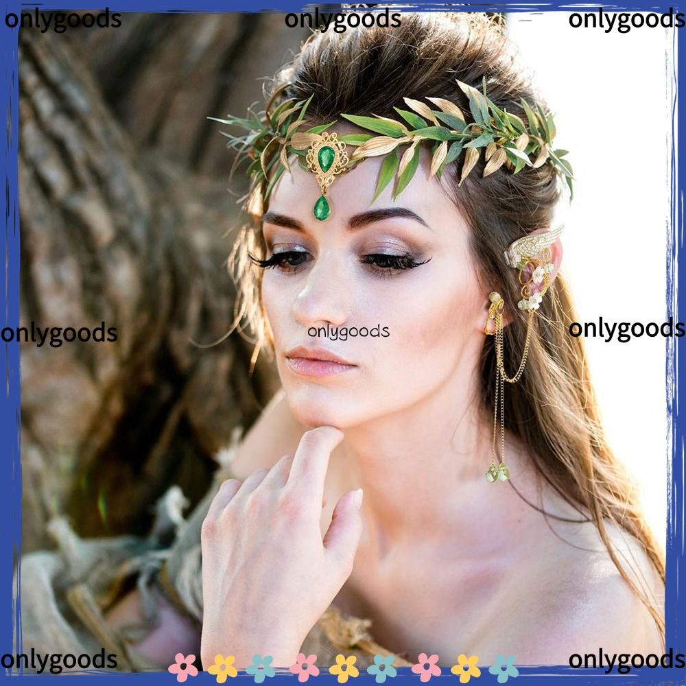 ONLY Fairy Flower Leaf Crown, Cosplay Halloween Costume Elf Headpiece ...