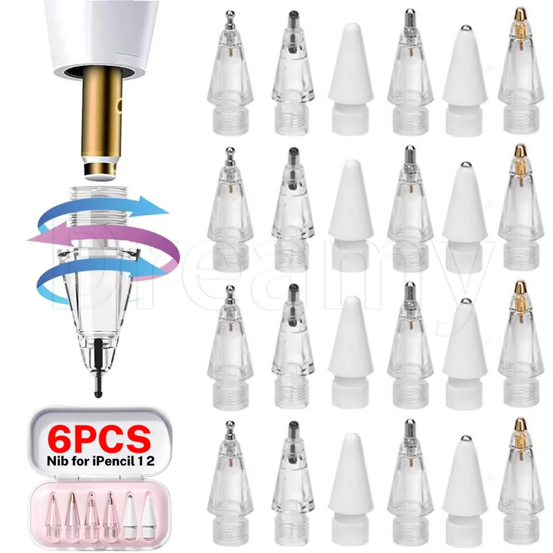 4/6Pcs Replacement Nib Set For Apple Pencil - Durable Anti-wear Point ...