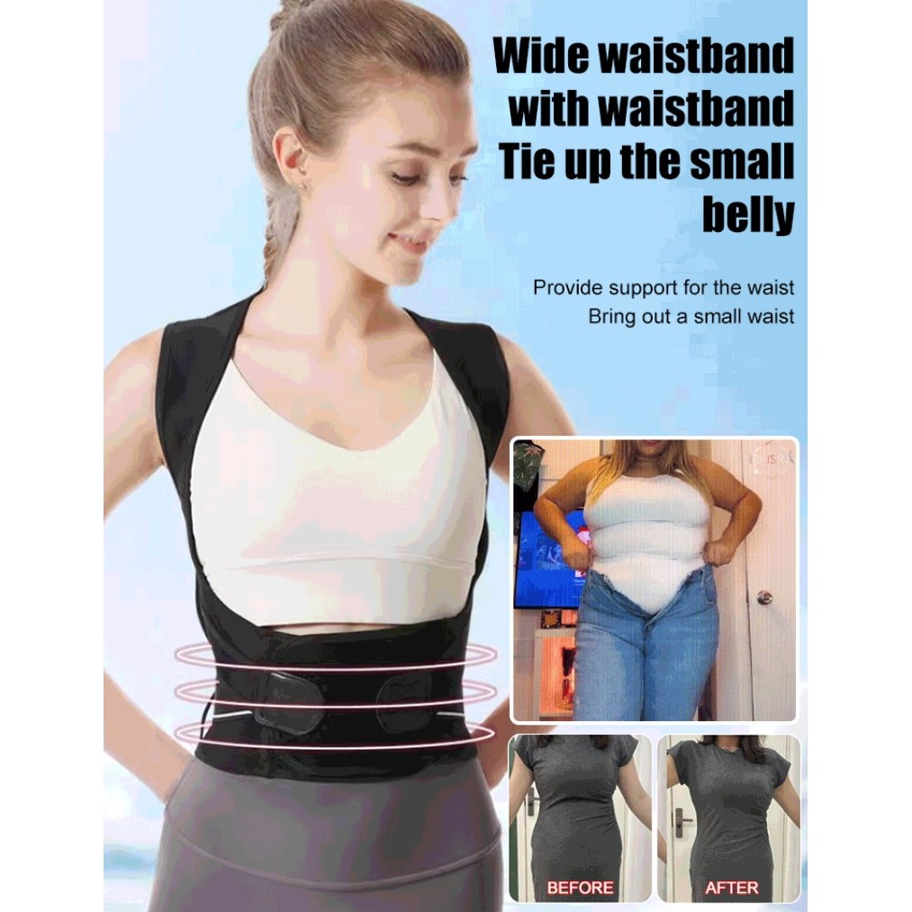 Back posture belt open shoulder hunchback preventer ware back posture ...