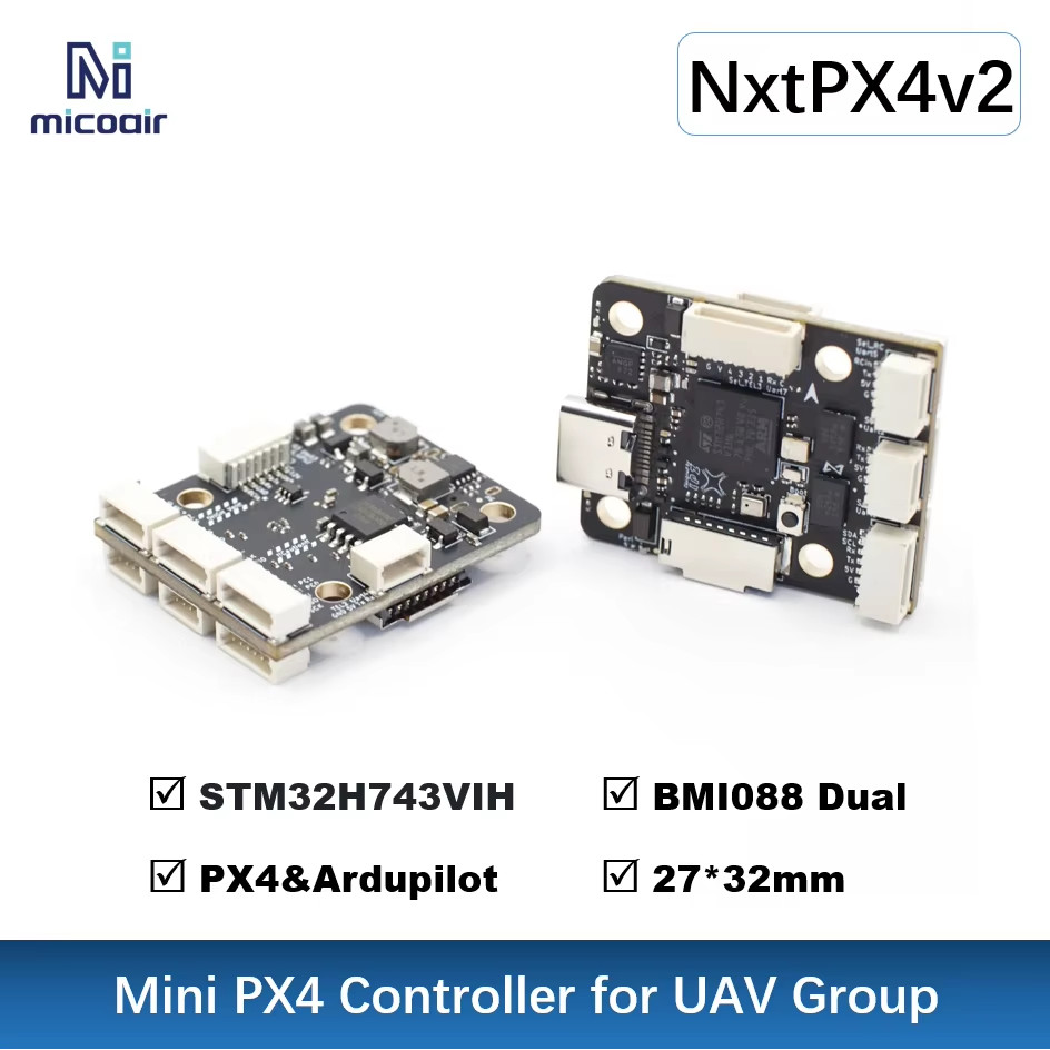 NxtPX4v2 Flight Controller Small Size H743&BMI088 Support PX4/Ardupilot ...
