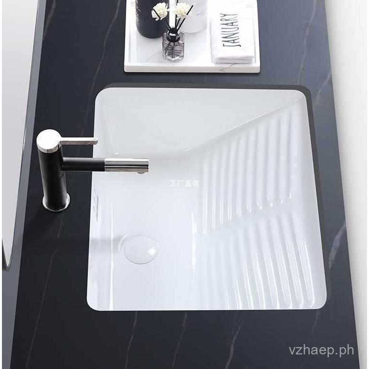 Wholesale Ceramic Undercounter Laundry Basin with Washboard Balcony ...