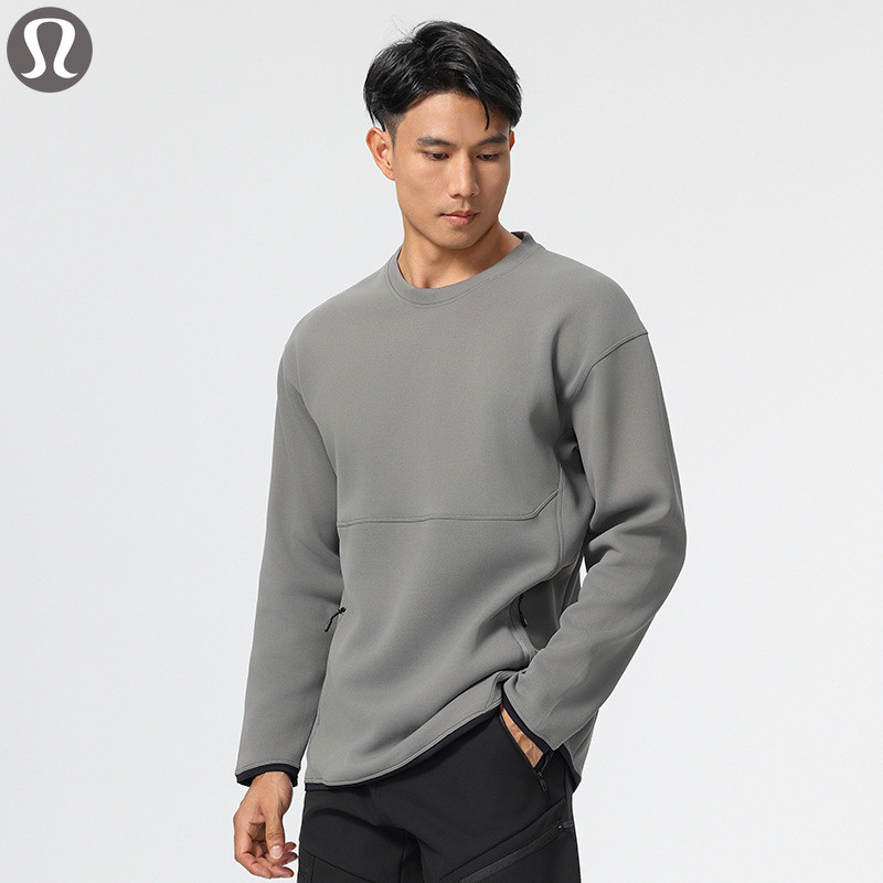 Lululemon Men's and Women's Autumn and Winter Long-sleeved Crew Neck T ...