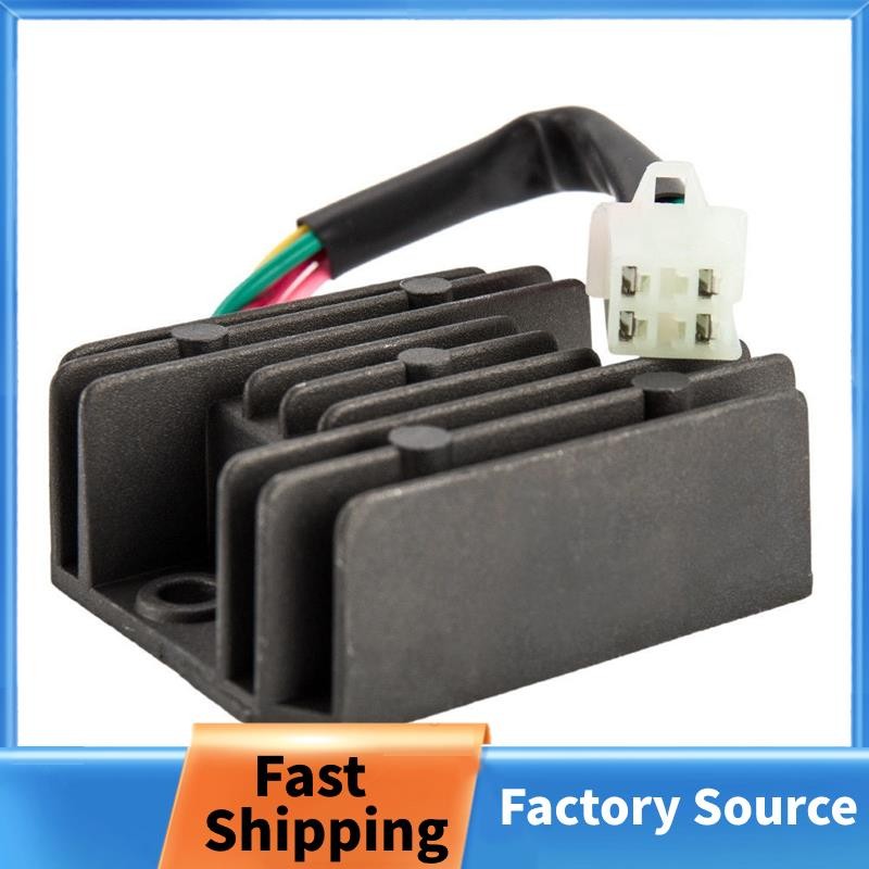 Universal 4 Wire Full Wave Black Motorcycle Regulator Rectifier 12V DC ...