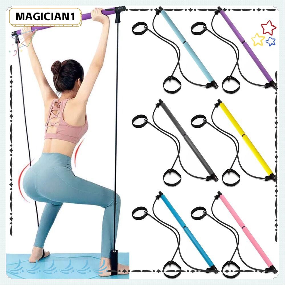 MAGICIAN1 Pilates Bar, Yoga Equipment Fitness Stick Adjustable Exercise ...