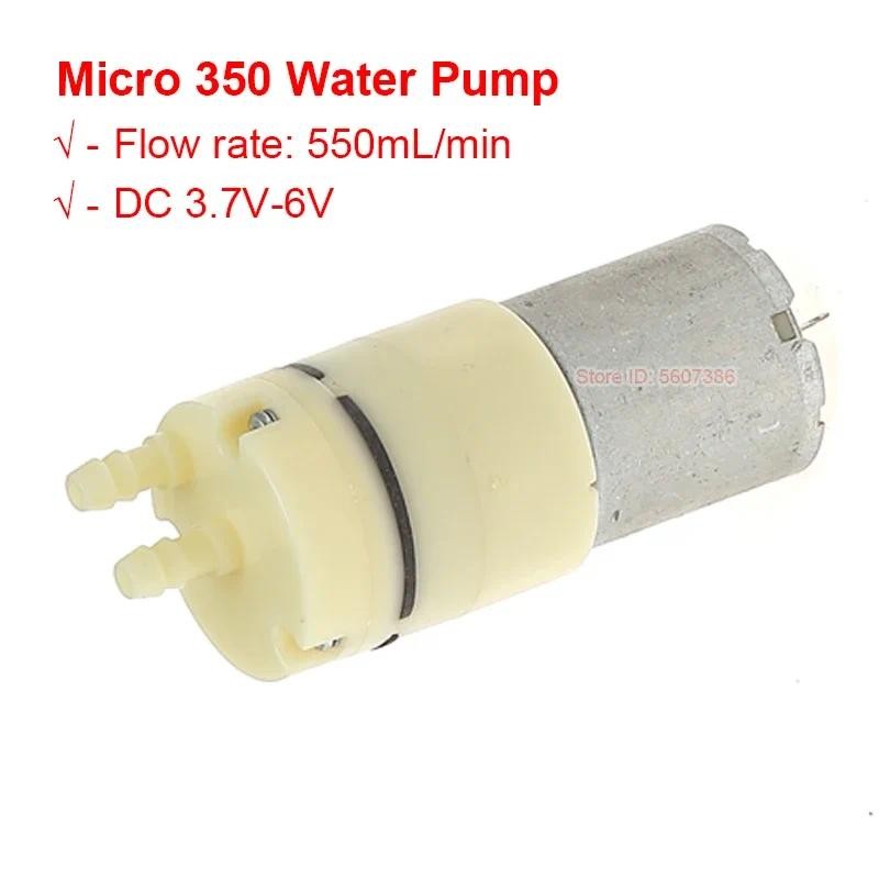 Small Diaphragm Self-priming Water Pump DC 3.7V 5V 6V Micro Mini 350 Motor Electric Suction Pump ...