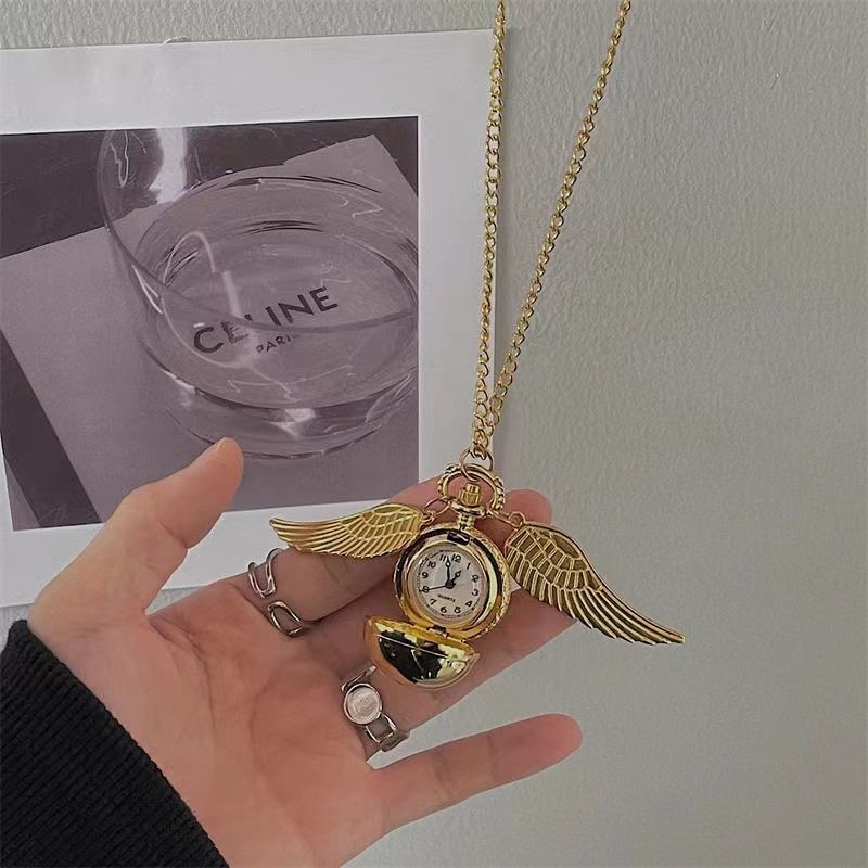 Harry Potter Golden Snitch Classic Pocket Watch Trend Pocket Watch Boys ...
