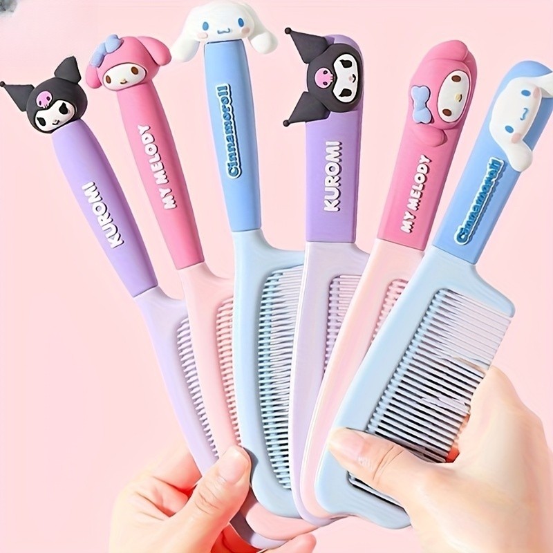 Sanrio Hair Brush Kuromi My Melody Kawaii Combs Hello Kitty Cartoon ...