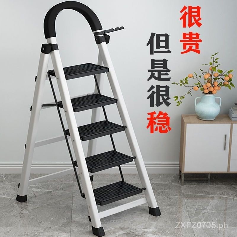 Multi-Functional Mobile Ladder Step Ladder Stair Folding Steel Ladder ...