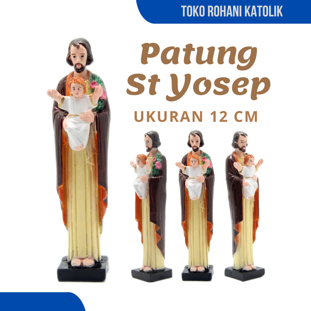 SANTO YOSEP STATUE 12 CM / YOSEF STATUE / MOTHER MARY AND YOSEP STATUE ...