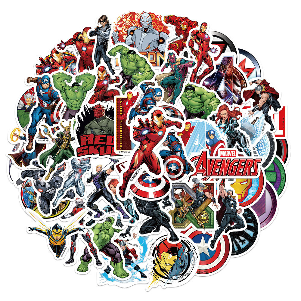 Marvel Superhero Sticker Bundle | Removable Waterproof Decals for ...