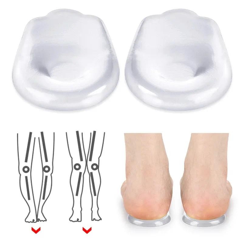 1Pair XO Leg Silicone Shape Correction Insole Fallen Arch Supports ...