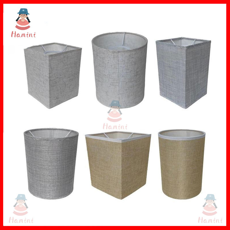 [Lovoski] Burlap Lamp Shade Floor Lamp Cover Barrel Lamp Shade Linen ...