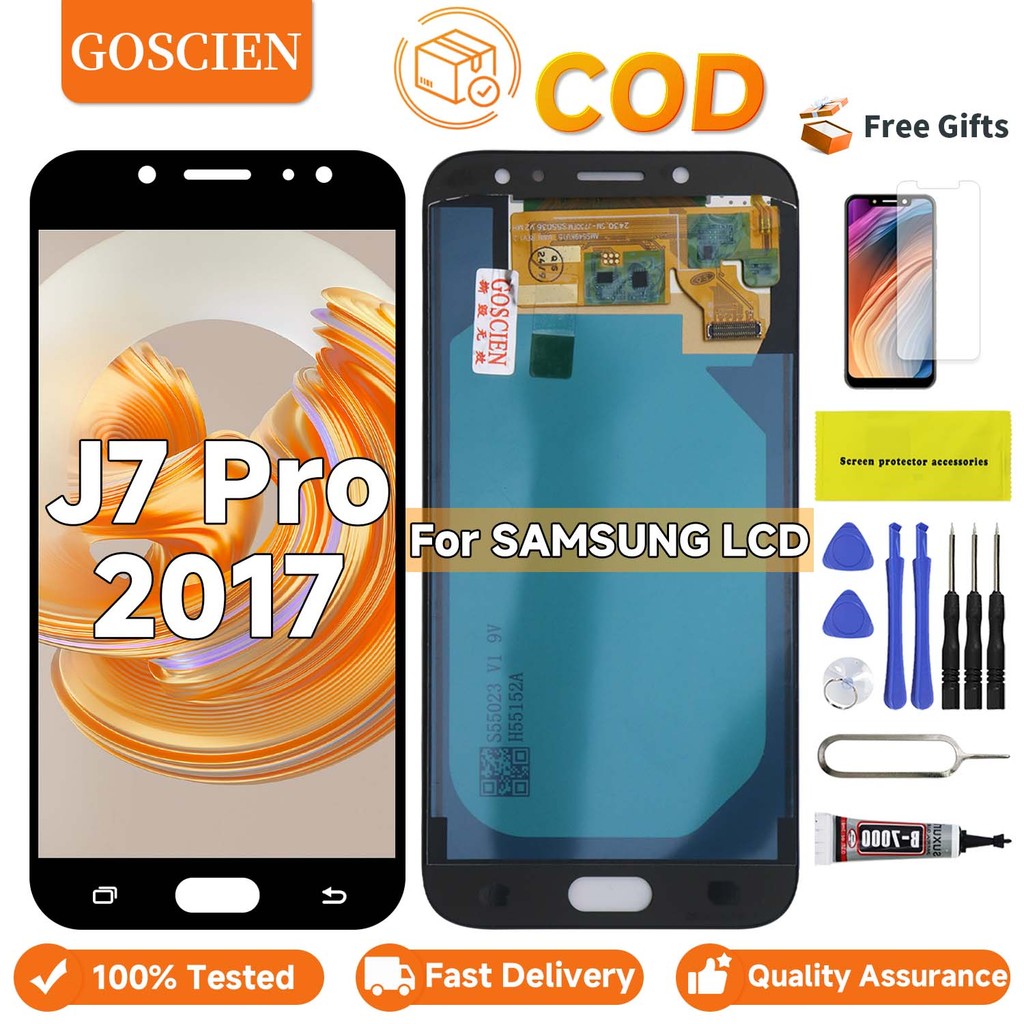 For Samsung Galaxy J7 Pro J730 SM-J730G/DS LCD Display Touch Screen DigitizerJ730F J730M ...
