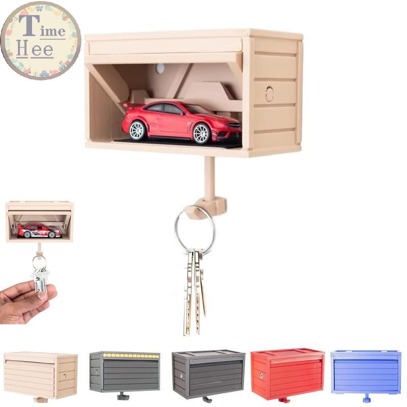 TIMEHEE Car Garage Key Holder With Opening Door Key Holder For Wall Fun ...