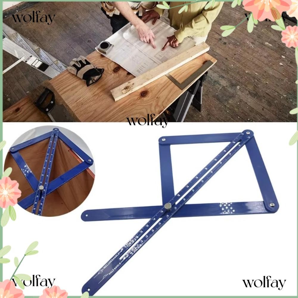 WOLFAY Corner Angle Finder, Multifunction Stainless Steel Angle Gauge ...