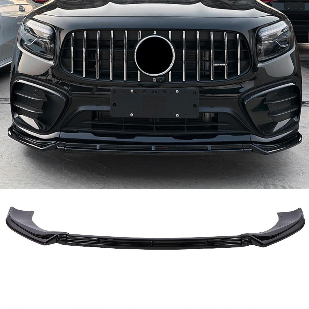 Aurorawell Front Bumper Lip Spoiler Bright Black Improve Racing Look ...